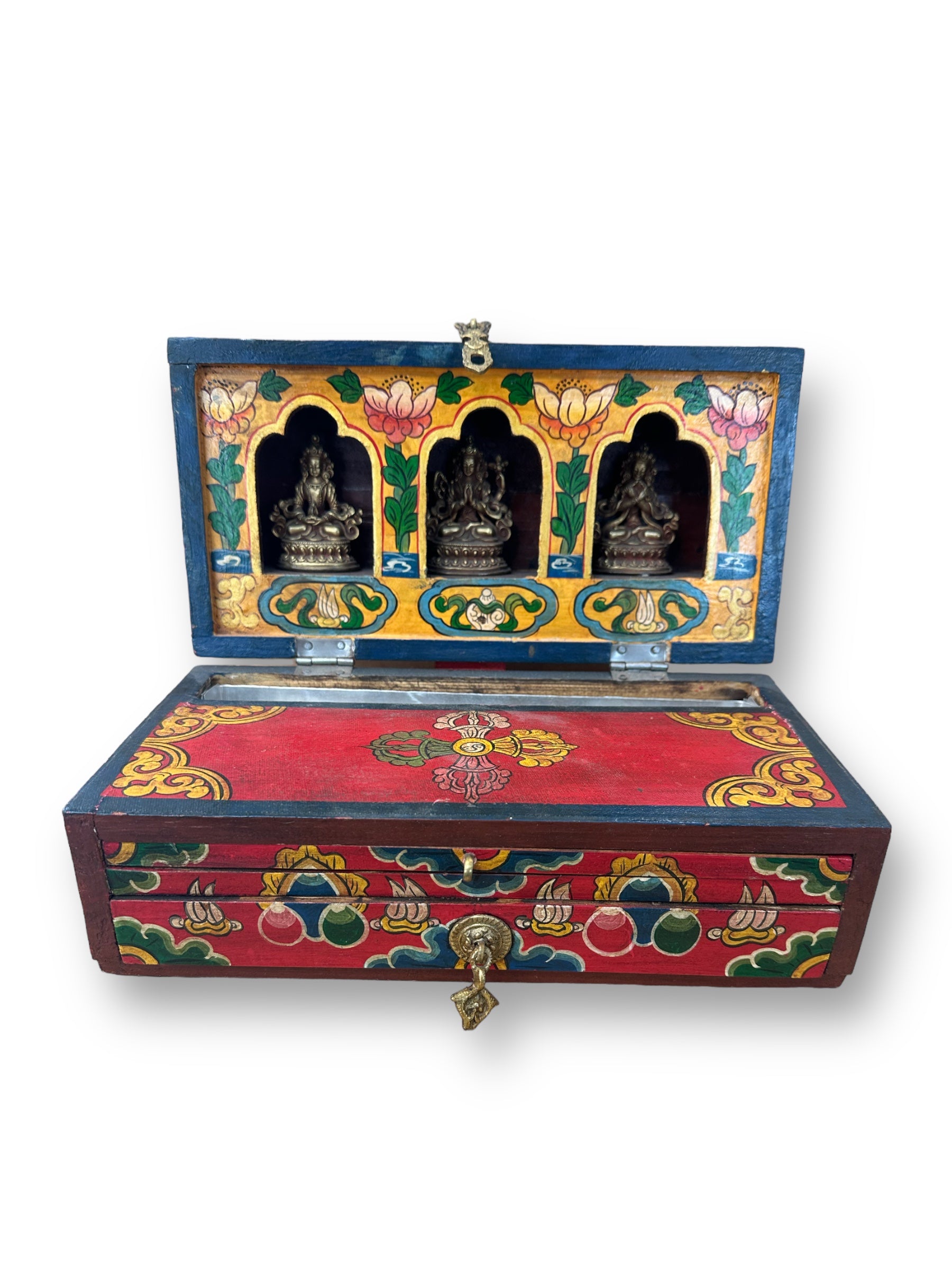 Wooden Foldable Altar – Mandala Tibet