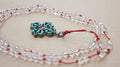 Clear Crystal Quartz with Sterling Silver Turquoise Vajra Dorjee penda ...